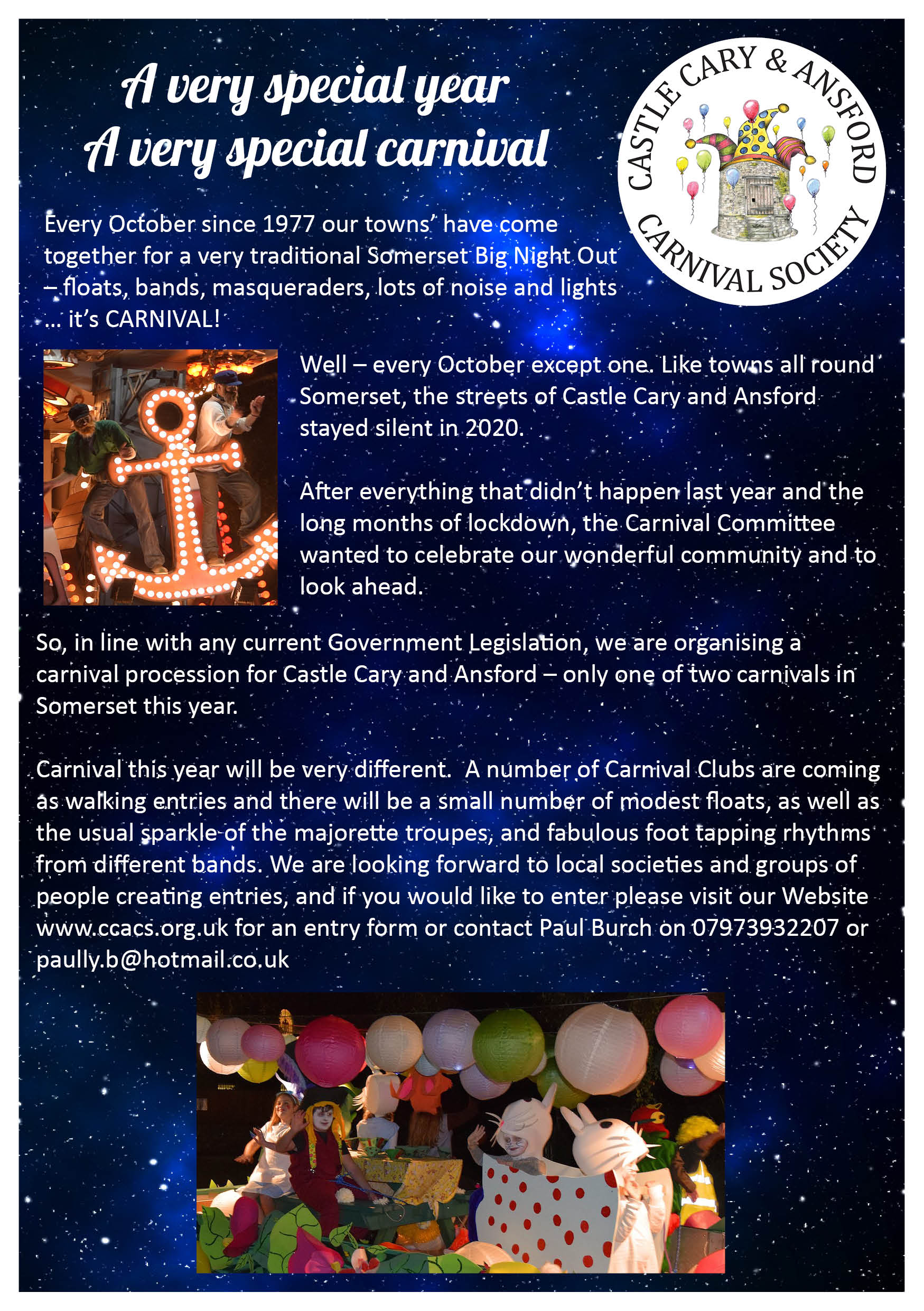 What’s happening on carnival night! – Castle Cary & Ansford Carnival ...